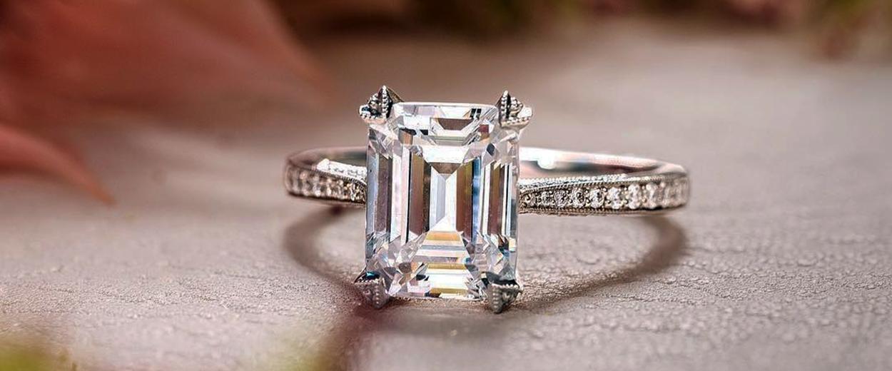 30 Eye-Catching Emerald Cut Engagement Rings | Wedding Forward