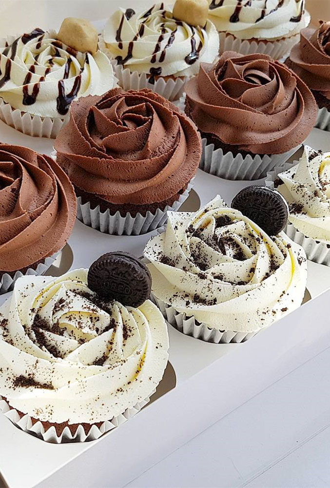 42 Chocolate Wedding Cupcake Ideas You Must See | Wedding Forward