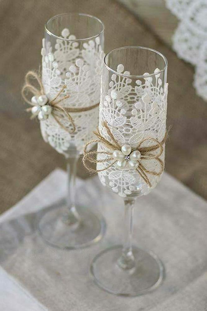 30 Beautiful Wedding Glasses Décor Ideas | Wedding Forward