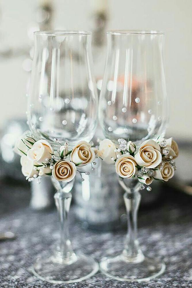 30 Beautiful Wedding Glasses Décor Ideas | Wedding Forward