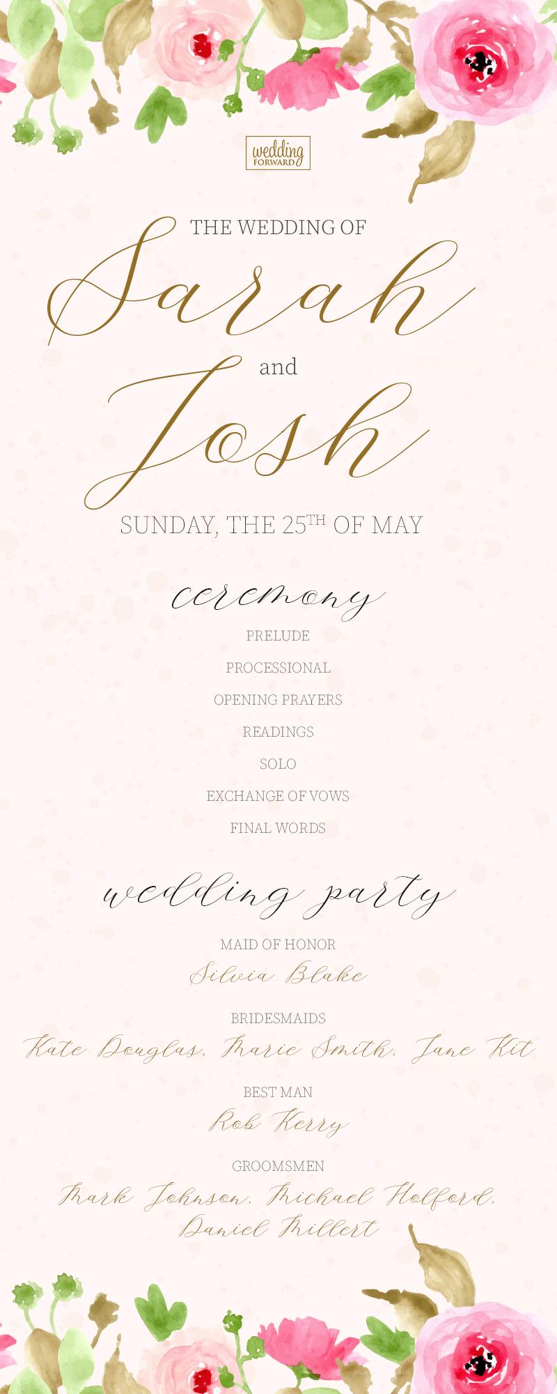 22 Wedding Program Creating Tips To Use In 2021