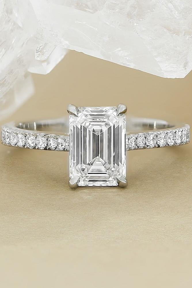 42 Eye-Catching Emerald Cut Engagement Rings | Page 2 of 8 | Wedding ...