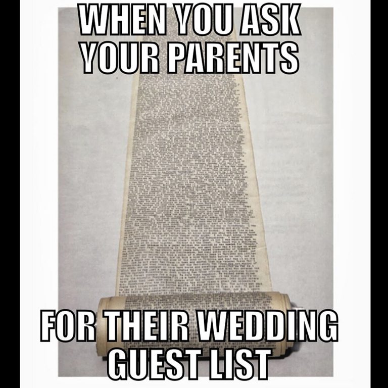 30 Best Wedding Memes To Reduce Planning Stress