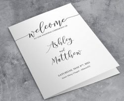 Religious Wedding Program Templates And Wording | Wedding Forward