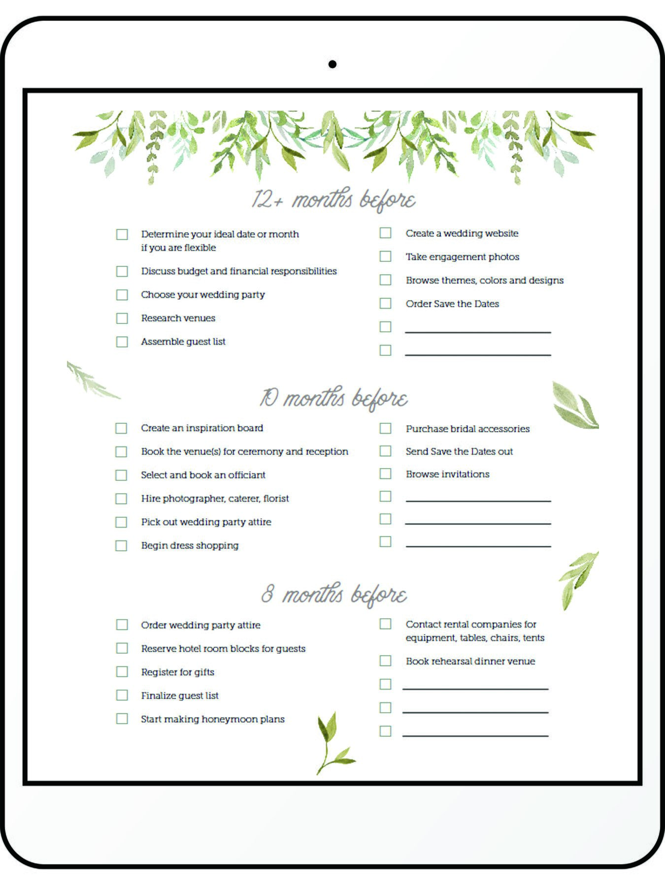 Info Top Template Wedding Planer Info Top Template Wedding Planer