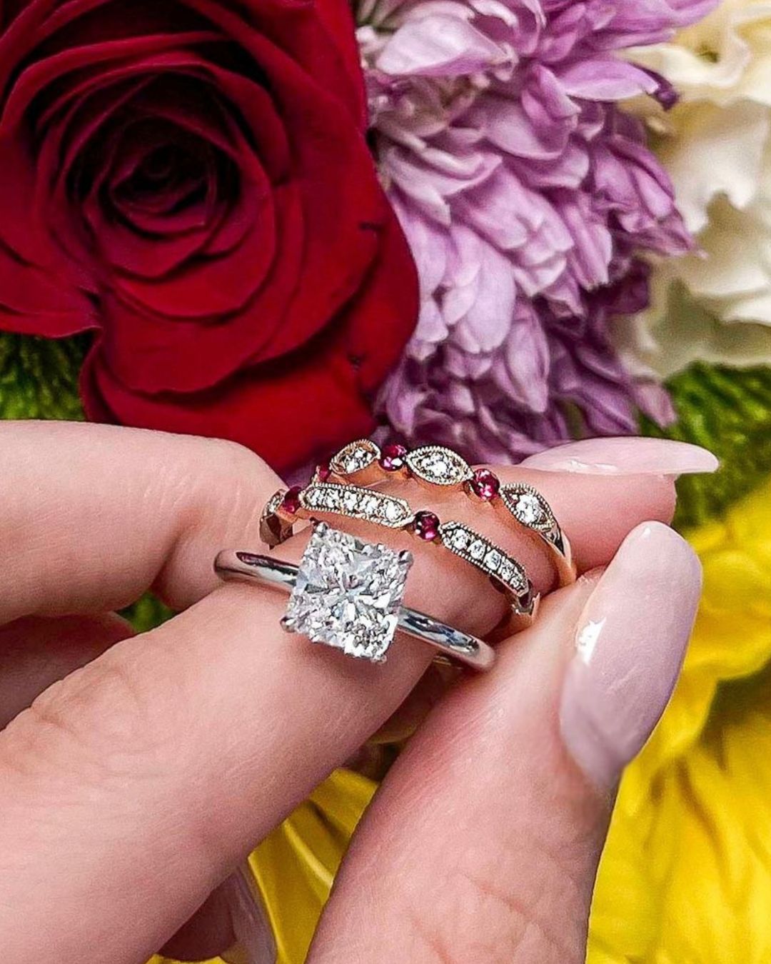 Golden Engagement Rings