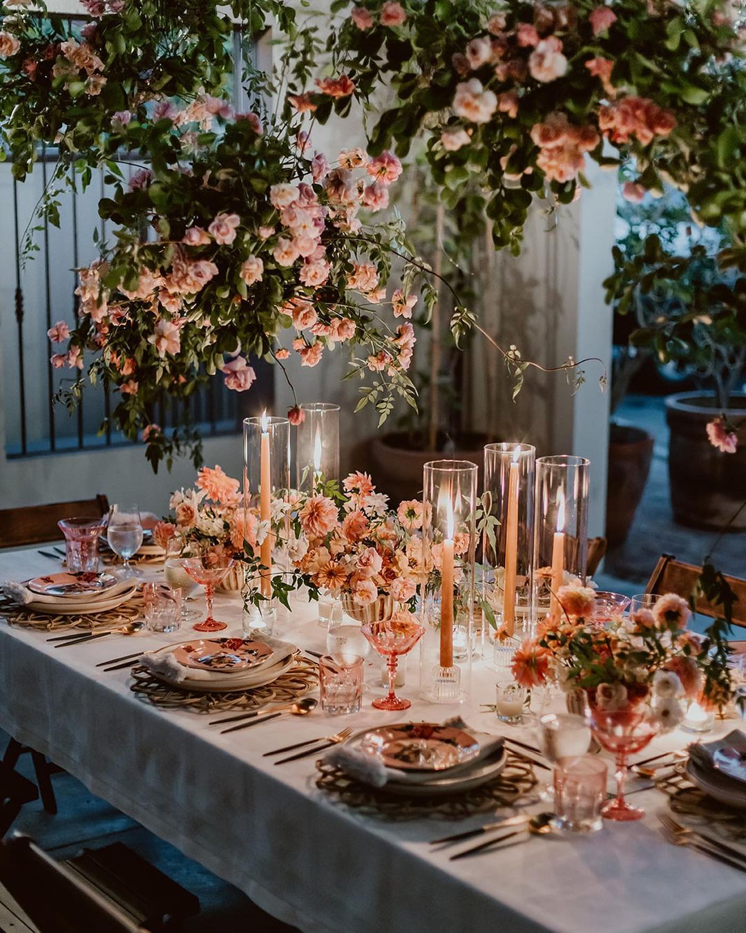 Coral Wedding Setting