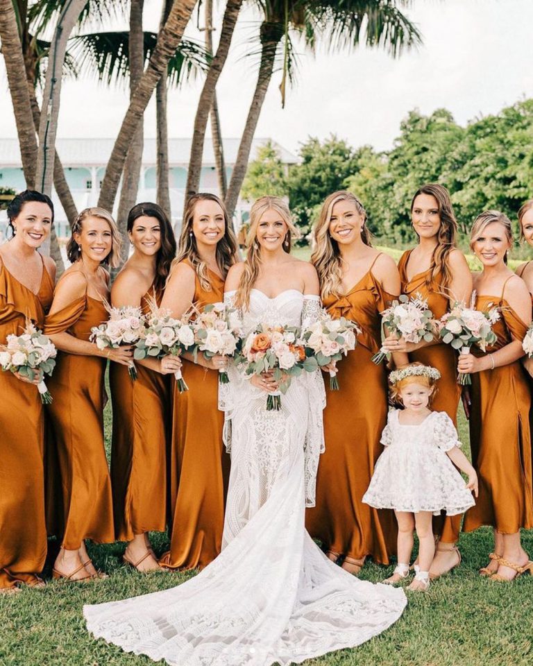 Rust Bridesmaid Dress Ideas— 16 Trendy Gowns + FAQs
