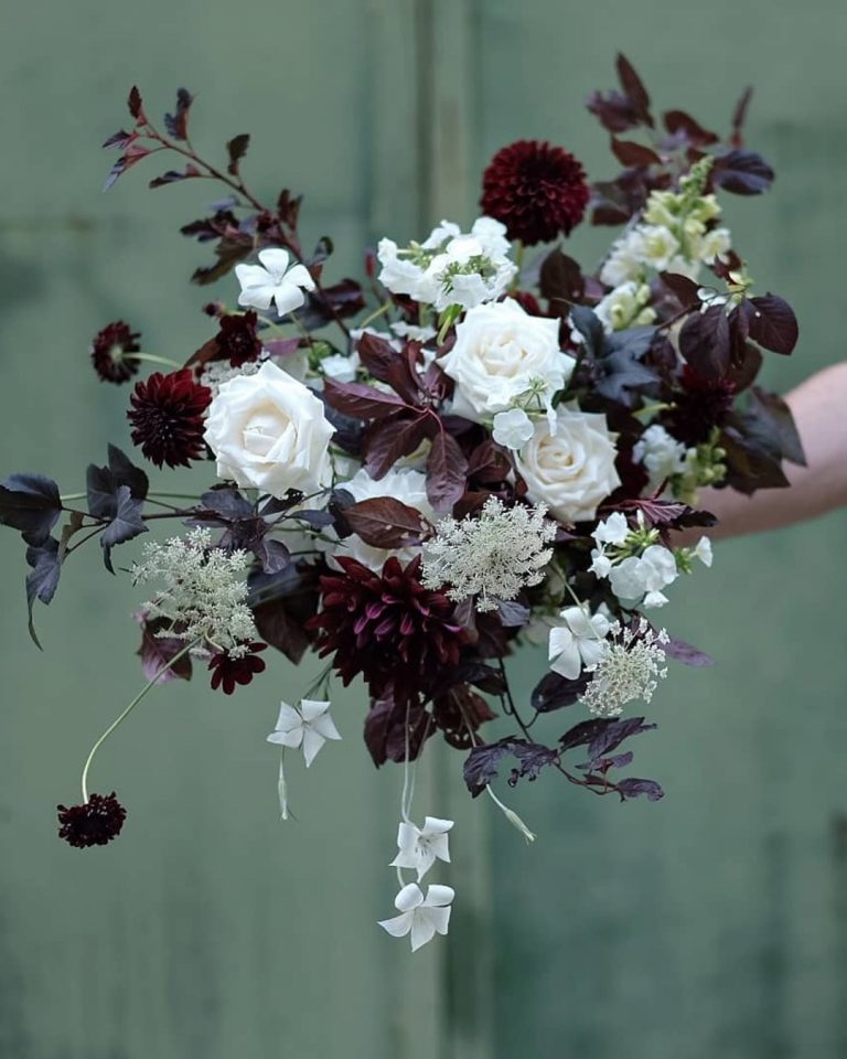 Black Wedding Bouquets: 18 Moody Ideas + FAQs