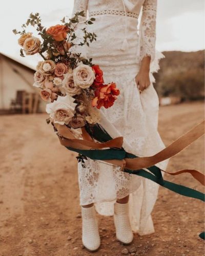 Rust Wedding Flowers: 18 Bouquets What Will Inspire You