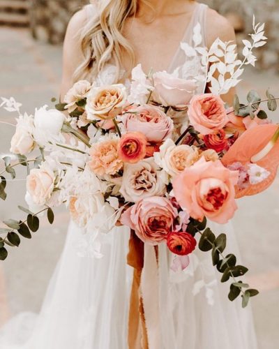 Rust Wedding Flowers: 18 Bouquets What Will Inspire You
