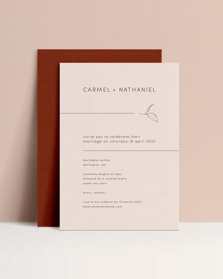 Rust Wedding Invitations: Depart From Tradition The Modern Way