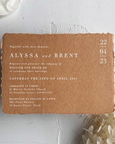Rust Wedding Invitations: Depart From Tradition The Modern Way