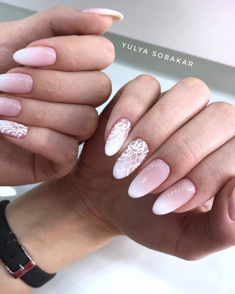 Lace Wedding Nails: 20 Ideas For Incoming Brides