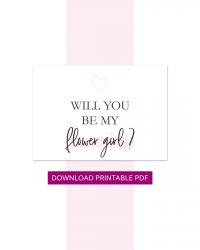 Flower Girl Proposal: Cute Ideas, Templates + Free Printables