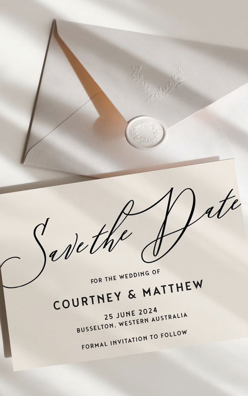 Proper Etiquette In Addressing Save The Dates Destination Wedding Save
