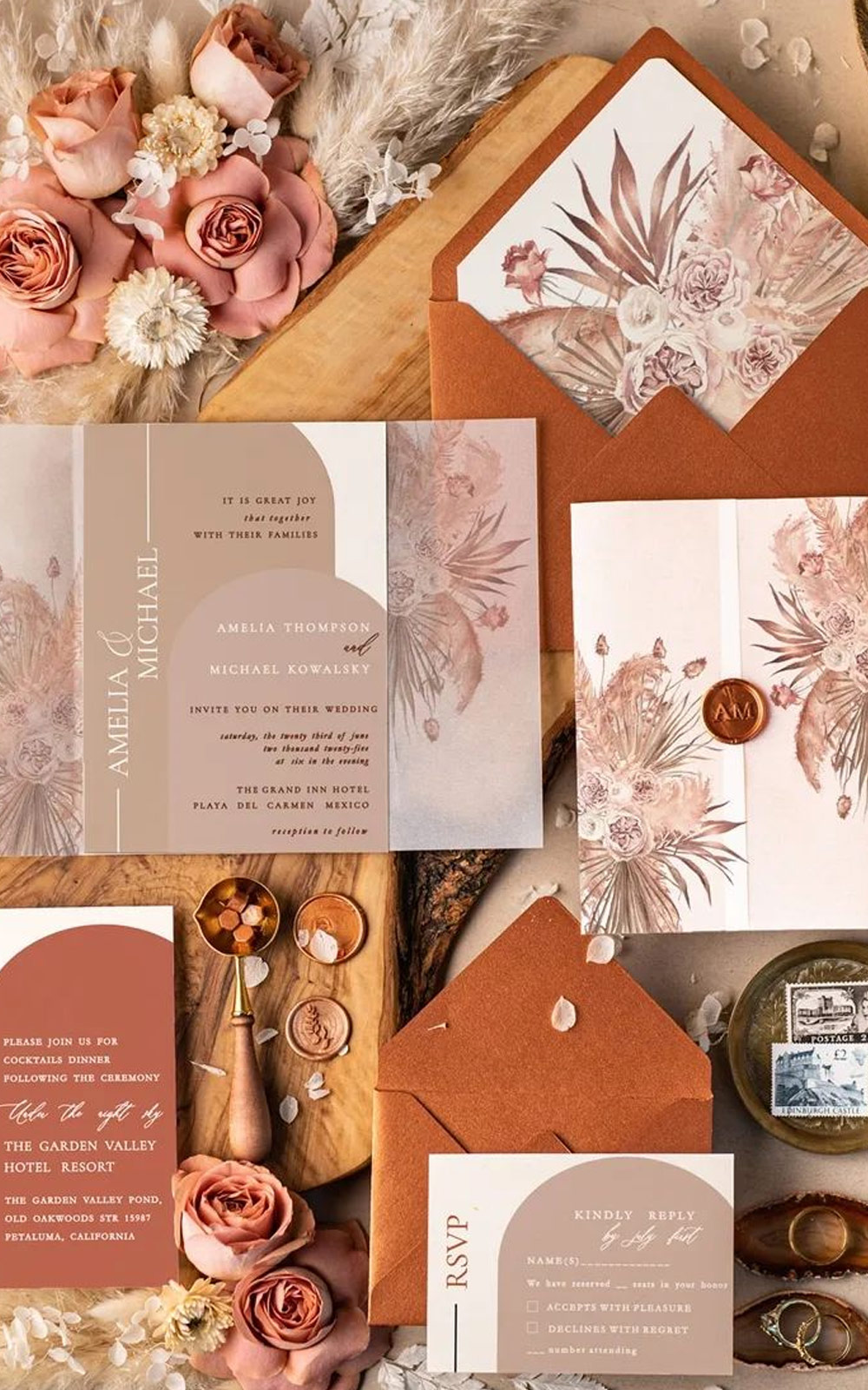 Create Your Own Wedding Invitations Autumn